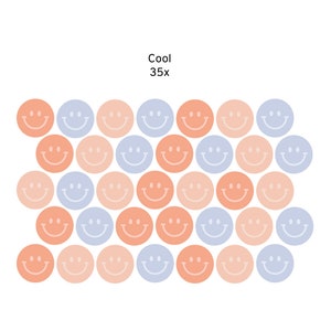 Smiley Pop Retro Wall Decals | Smileys, Retro Pastel Color Decals ...