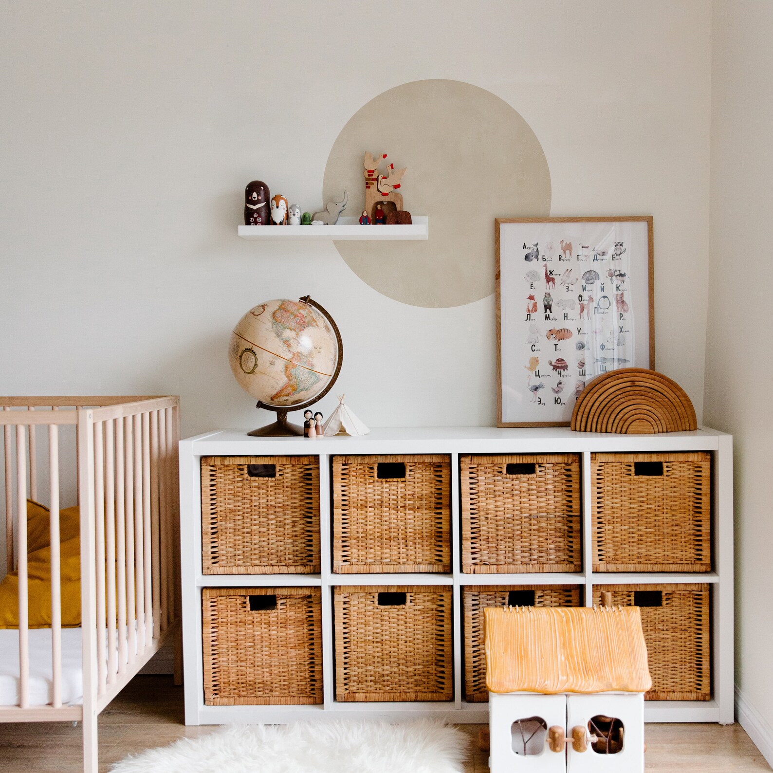 Mia Adhesive Wall Decal Circle Shape Sticker - Etsy