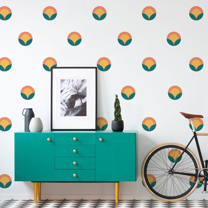 Retro Wall Decal - Etsy