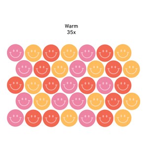 Smiley Pop Retro Wall Decals | Smileys, Retro Pastel Color Decals ...
