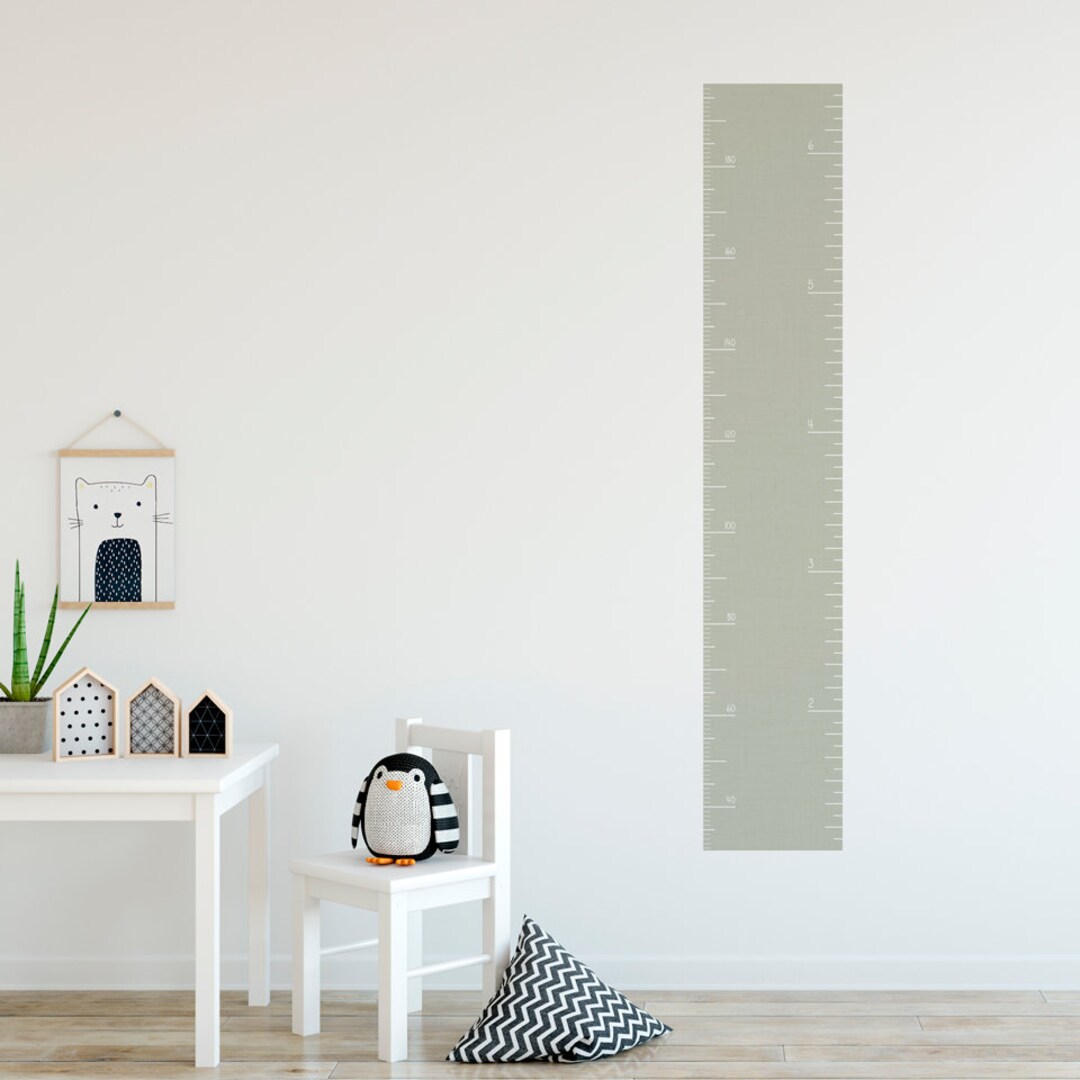 Growth Chart Adhesive Wall Decal | Bedroom Wall Decal, Office Wall ...