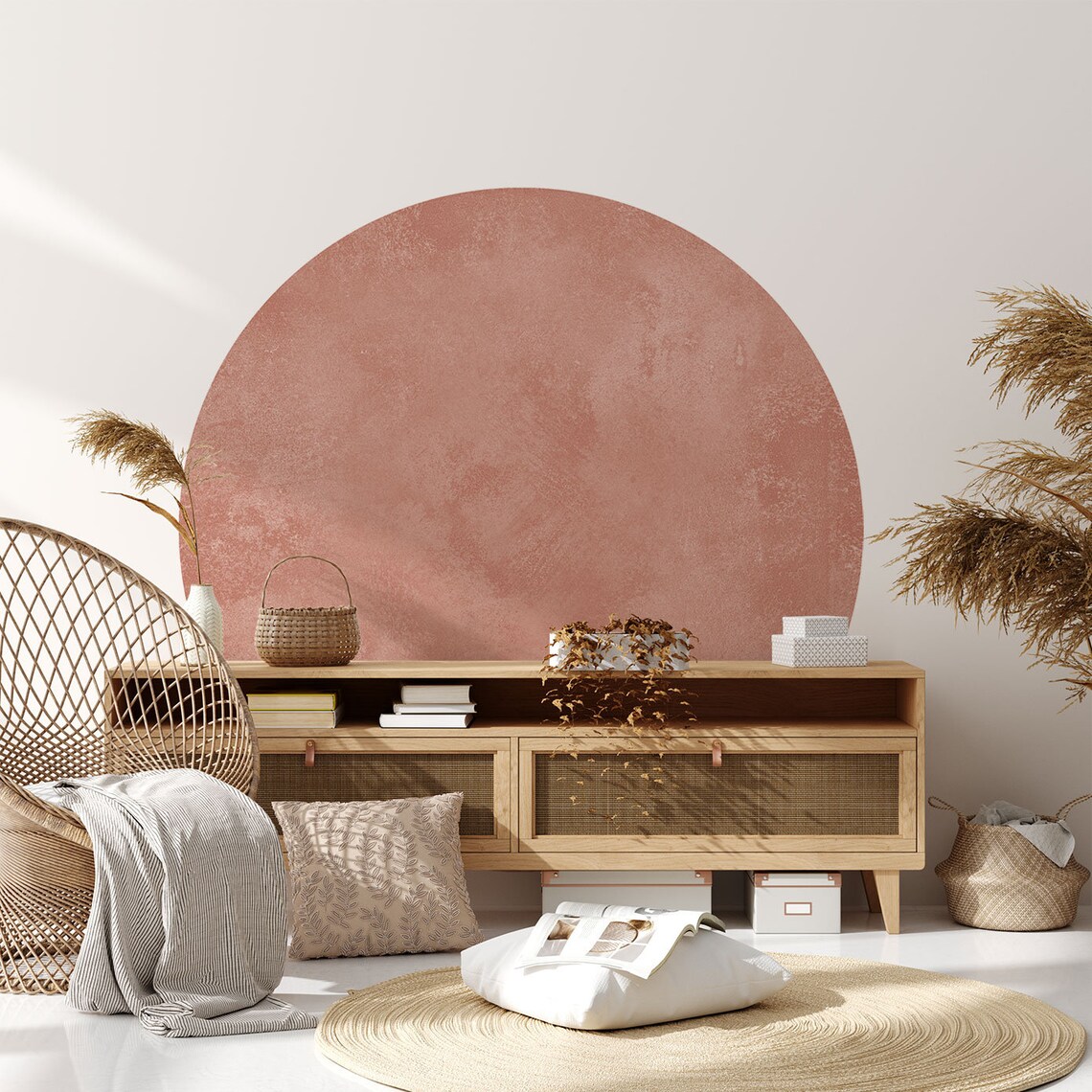 Mia Adhesive Wall Decal Circle Shape Sticker - Etsy