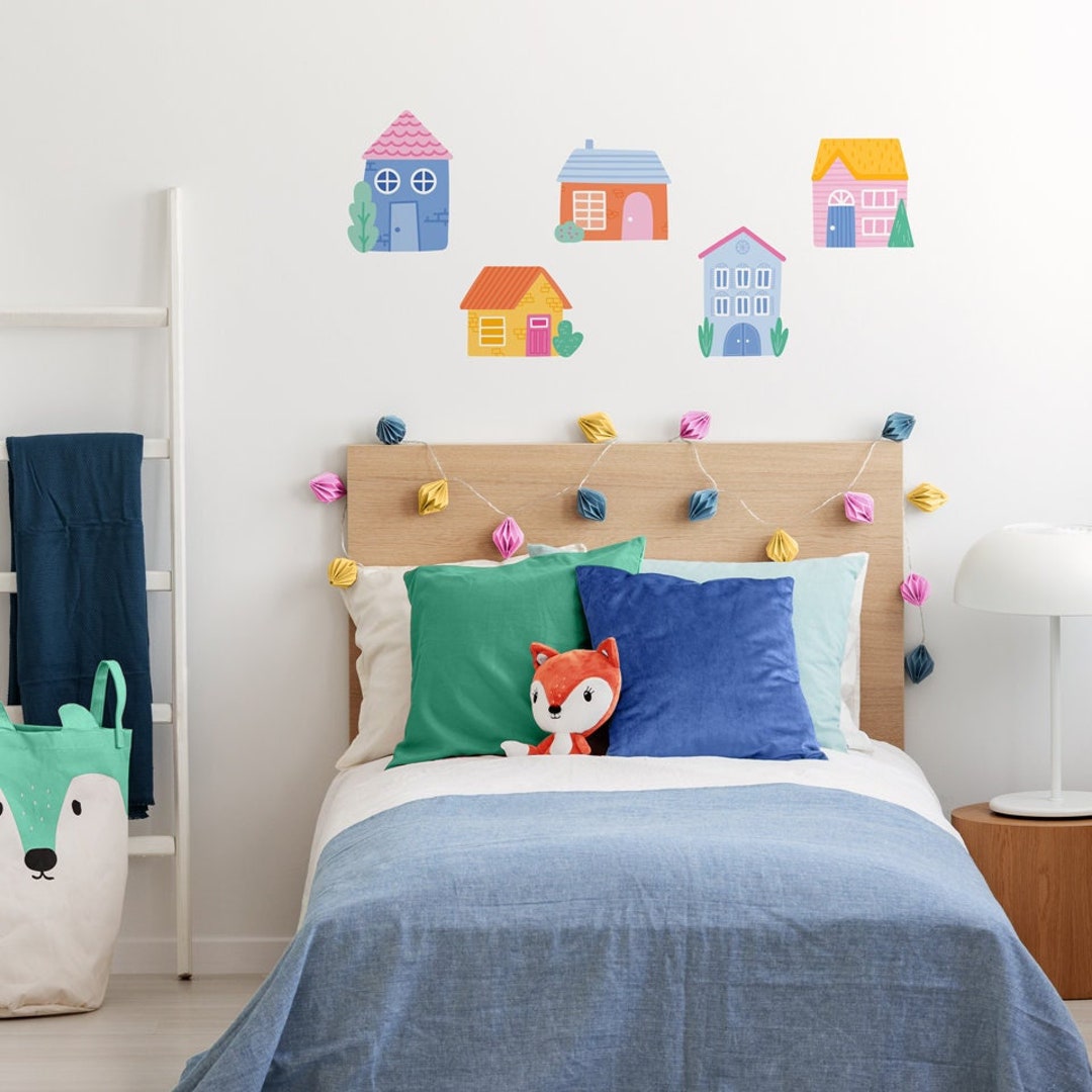 House Wall Decals Home Stickers Village Decals Kid's - Etsy