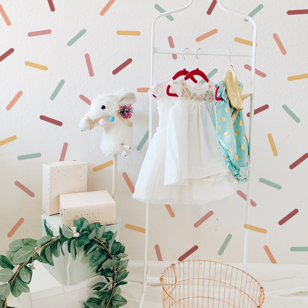 Sprinkle Adhesive Wall Decal | Playroom Wall Decal, Kids Room Decor ...