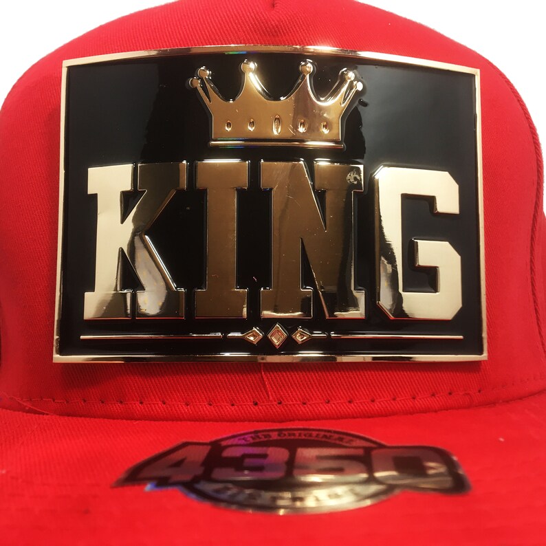KING Logo Baseball Cap Golden King Hat Emperor Prince - Etsy