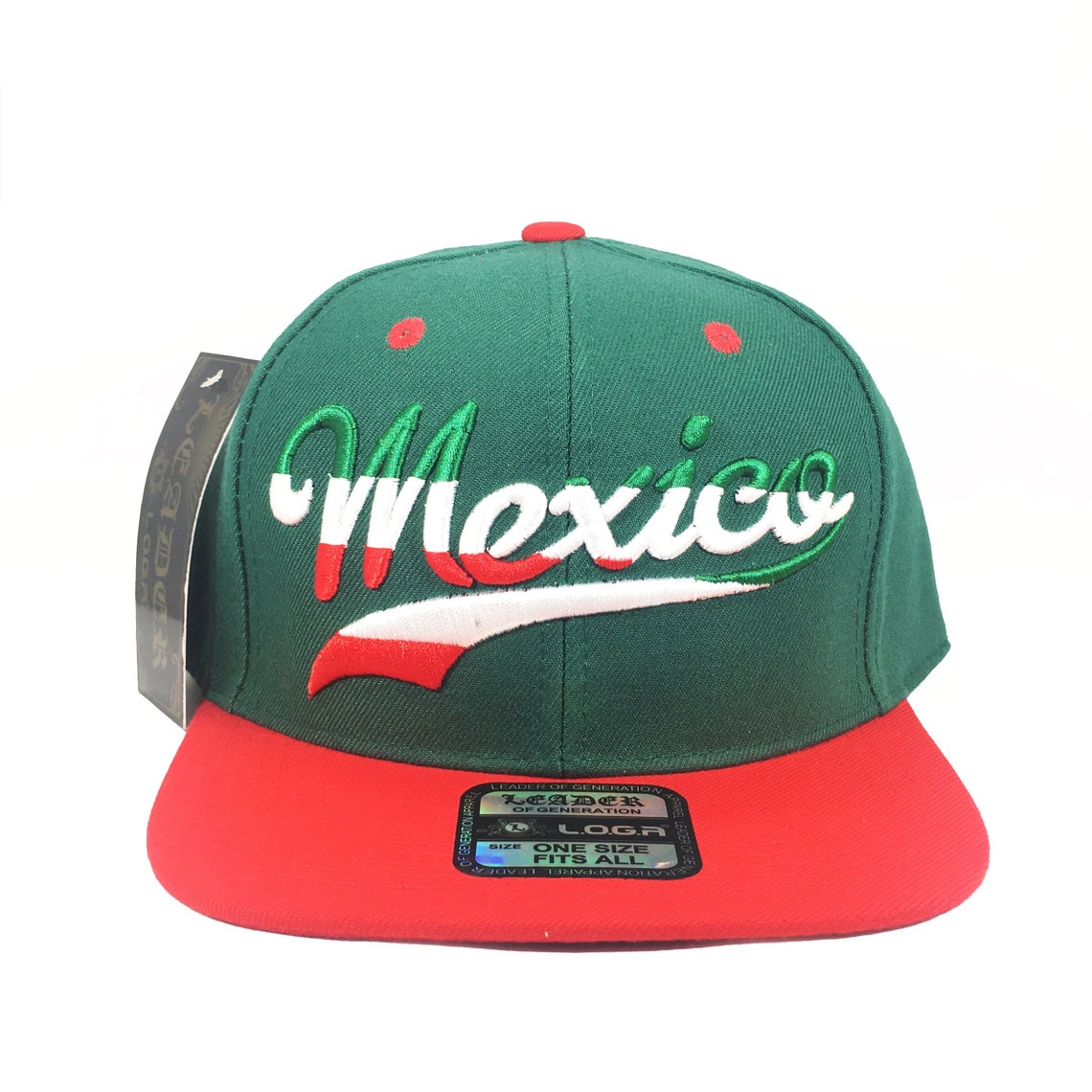 MEXICO Cap, Mexican Flag Colors Cap, MX, Snapback, Flat Bill, Águila ...