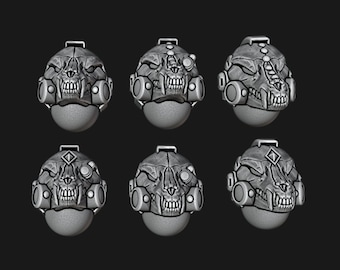 Space Wolf Head 40k - Etsy