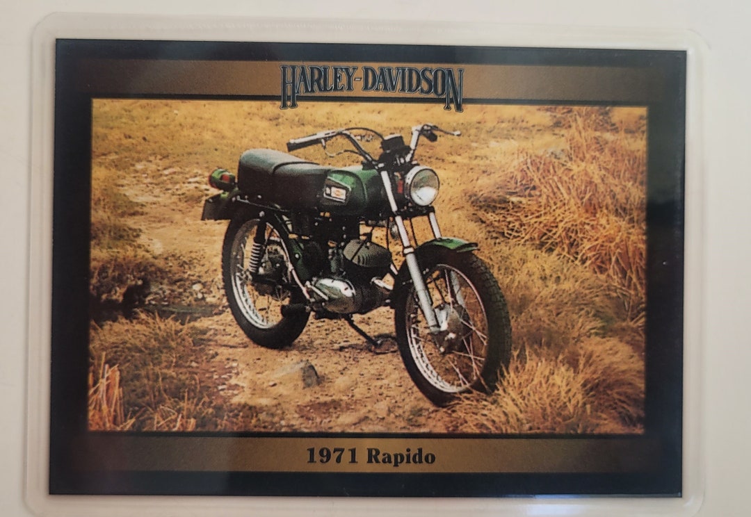 Harley-davidson 1971 Rapido Motorcycle Series I Card Refrigerator ...