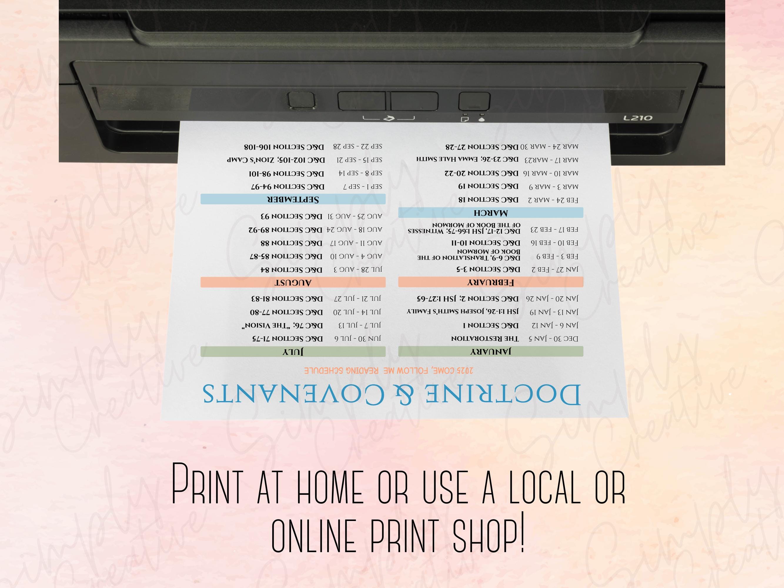 Come Follow Me Doctrine & Covenants Reading Schedule | Come Follow Me ...