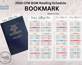 Come Follow Me Book of Mormon Reading Schedule Come Follow Me 2024 Come Follow Me LDS Bom Come ...