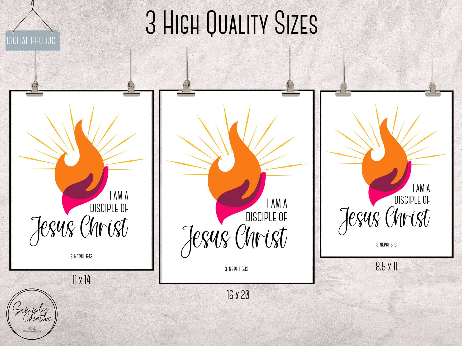 2024 LDS Youth Theme Posters | I Am a Disciple of Jesus Christ | 3 ...