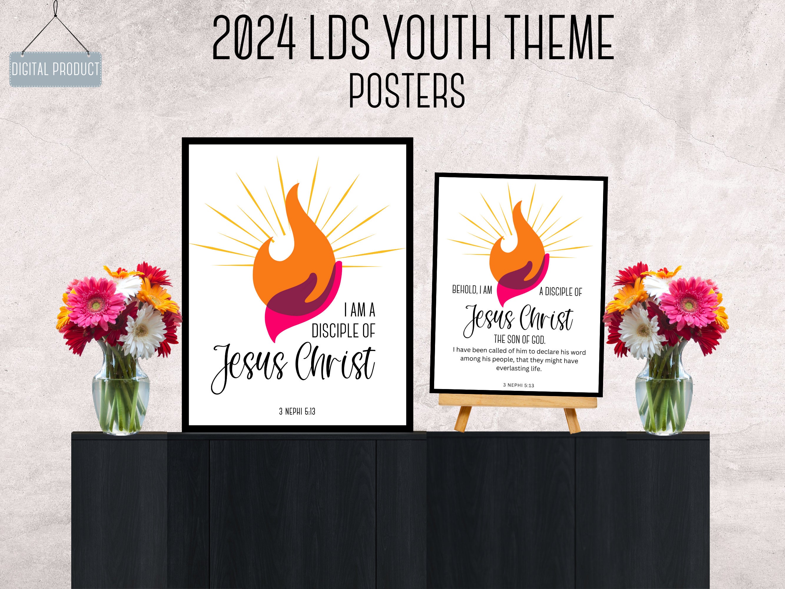 2024 LDS Youth Theme Posters | I Am a Disciple of Jesus Christ | 3 ...