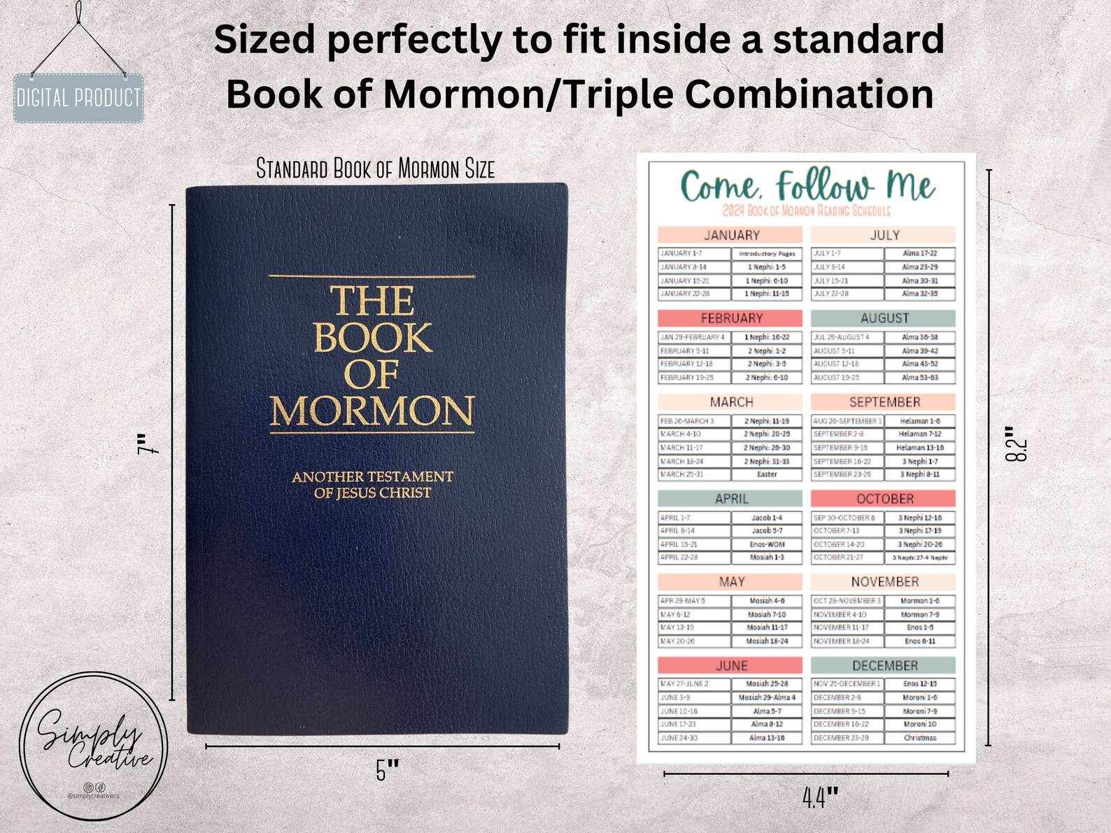Come Follow Me Book of Mormon Reading Schedule | Come Follow Me 2024 ...
