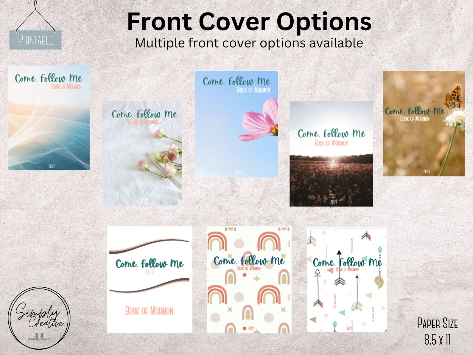 2024 Book of Mormon Come Follow Me Study Journal Come Follow Me Book of ...