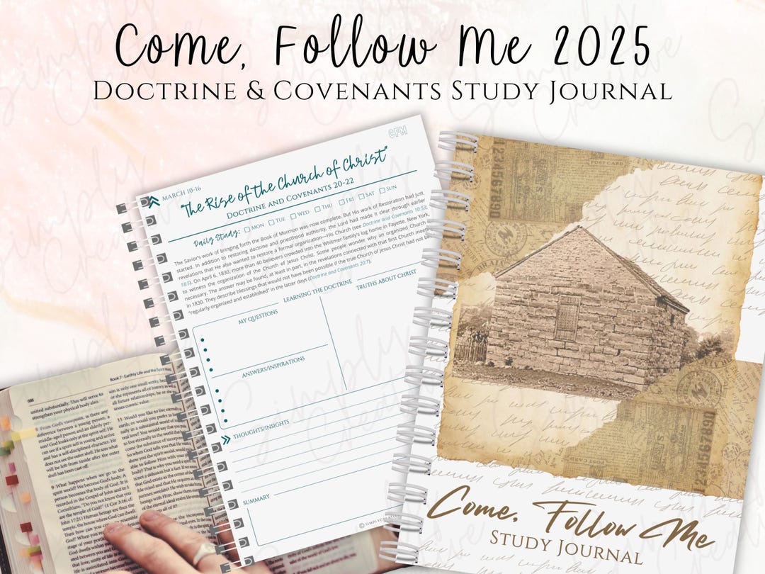 2025 Doctrine and Covenants Come Follow Me Study Journal | Come Follow Me | D&C Planner | CFM ...