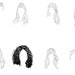 Womens Hair Fashion Set 6 Procreate Brush Stamps, 40 Hair Stamps - Etsy