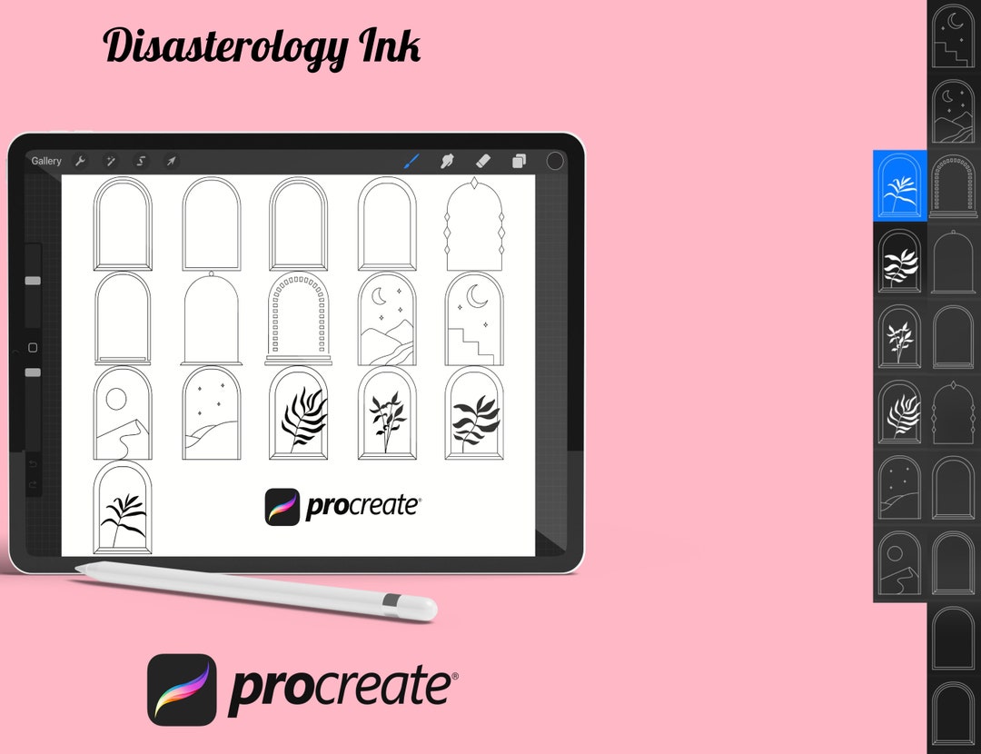 Window View Set 1 Procreate Brush Stamps 16 Windows - Etsy