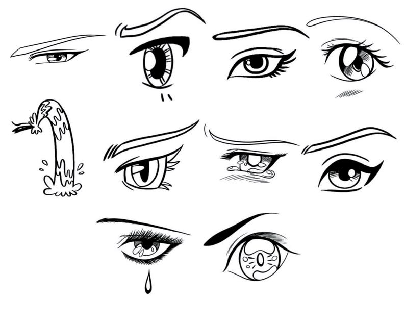 Cartoon Eyes Procreate Brush Stamps Set 4, 50 Cartoon Eyes - Etsy