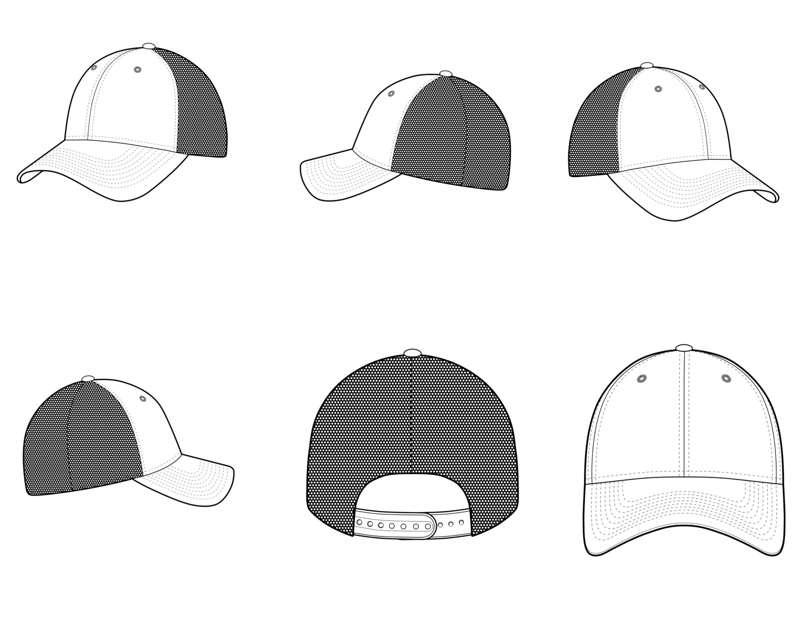 Cap Hat Clothing Procreate Brush Stamps, 31 Cap Hat Stamps - Etsy