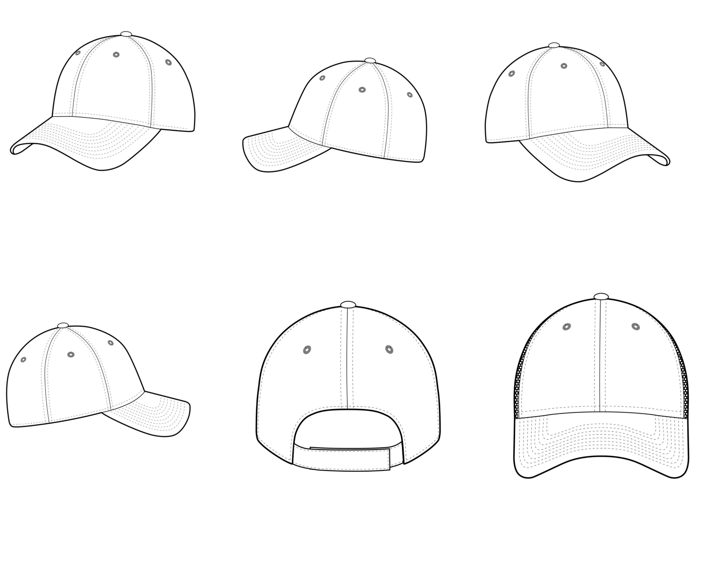 Cap Hat Clothing Procreate Brush Stamps, 31 Cap Hat Stamps - Etsy