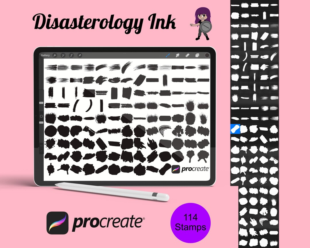 Paint Brush Swatches Set 3 Procreate Brush Stamps, 114 Swatches - Etsy