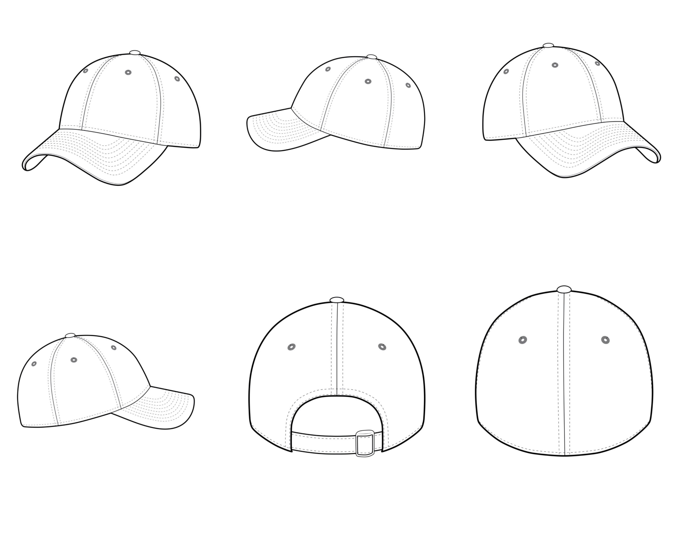 Cap Hat Clothing Procreate Brush Stamps, 31 Cap Hat Stamps - Etsy