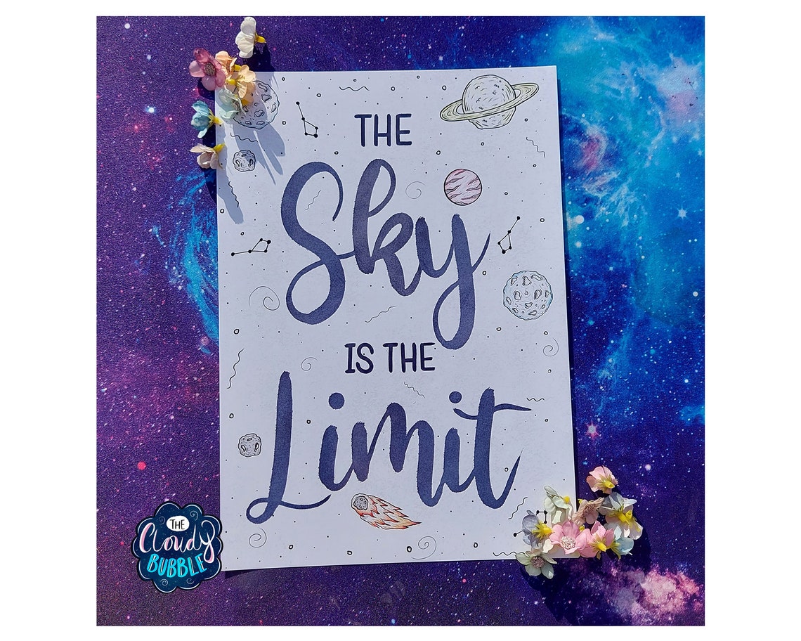 3 Space Print Bundle Positive Affirmation A4 Prints Mental - Etsy