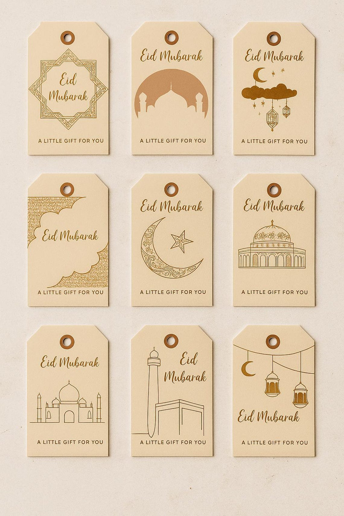 Eid Mubarak Gift Tags Printable | Islamic Holiday Favors (digital ...