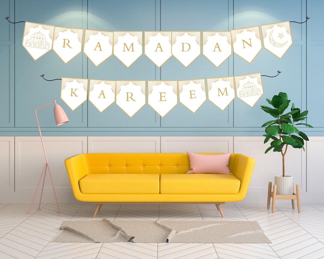 Islamic Digital Printable Ramadan Bunting, Ramadan Kareem, Islamic Art ...