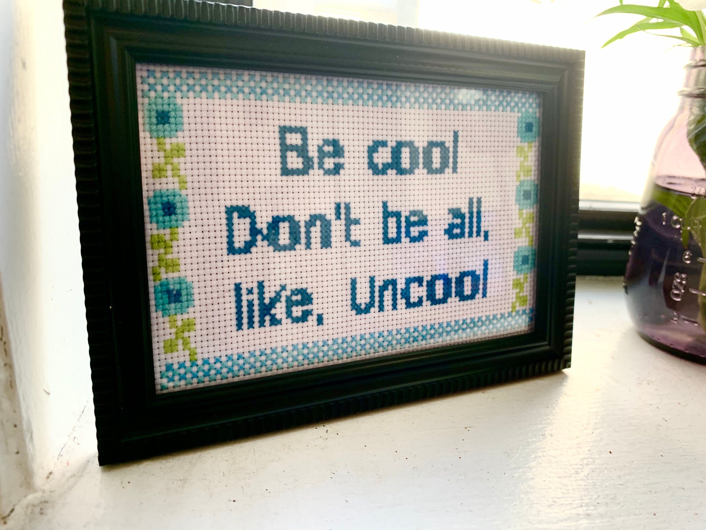 Be Cool RHONY Cross Stitch Pattern - Etsy UK