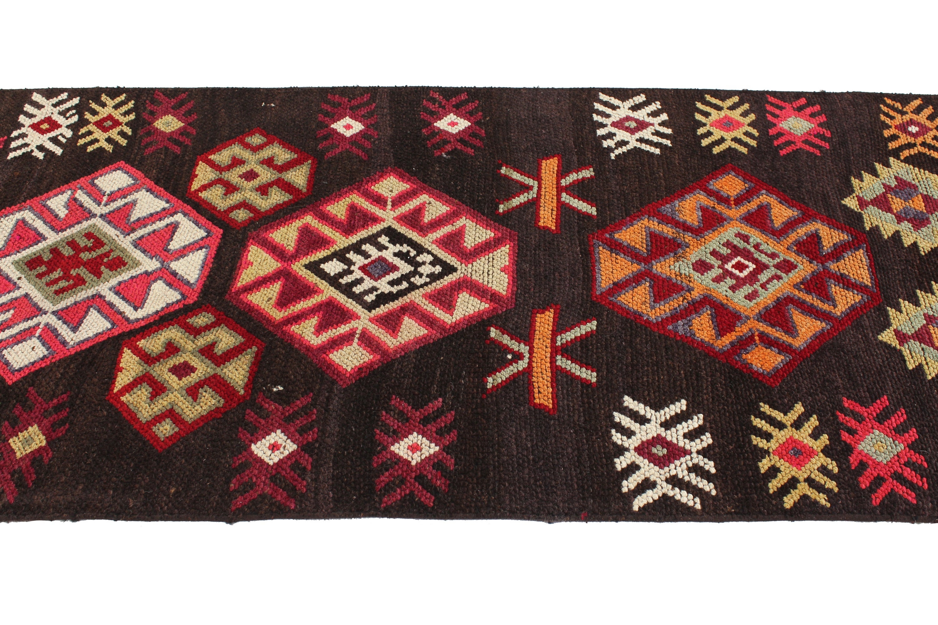 Primitive Rug Runner, 3x15 Rug, Turkish Runner, Vintage Runner, Oushak ...