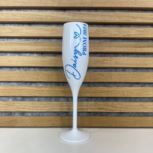 Personalised Plastic Prom Prosecco Flute | Prom Glass | Personalised ...
