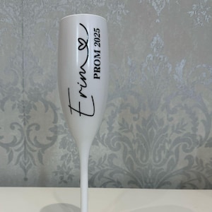 Personalised Plastic Prom Prosecco Flute | Prom Glass | Personalised ...