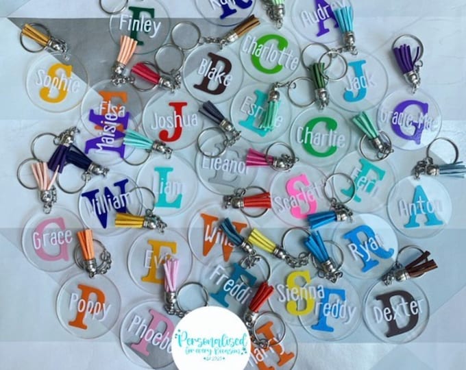 Class Set of 30 Personalised Key-rings - Brilliant End of Term Gift ...