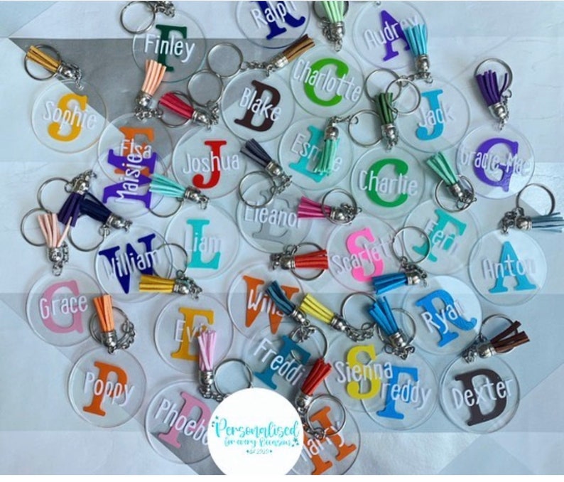 Class Set of 30 Personalised Key-rings - Brilliant End of Term Gift ...