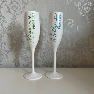 Personalised Plastic Prom Prosecco Flute | Prom Glass | Personalised ...