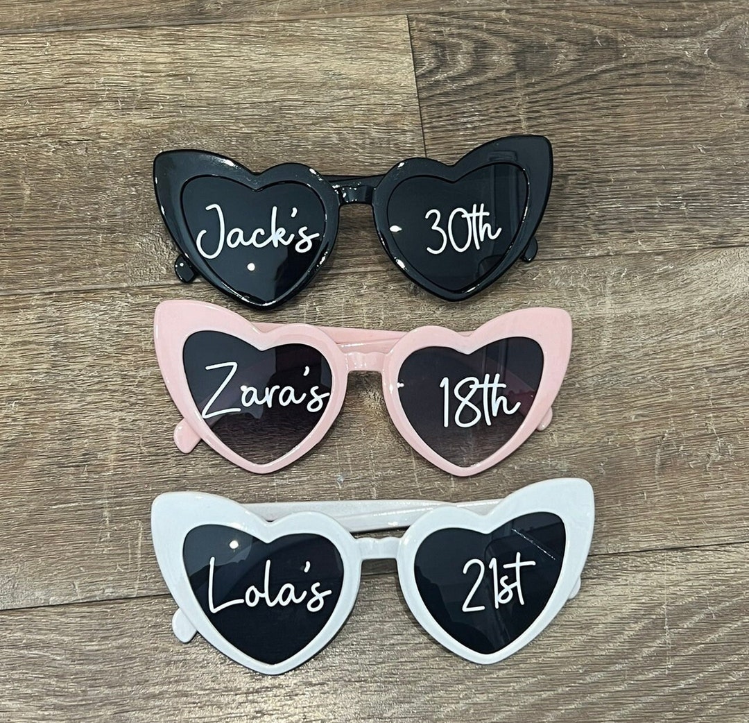 Personalised Birthday Sunglasses Novelty Glasses Personalised Glasses ...