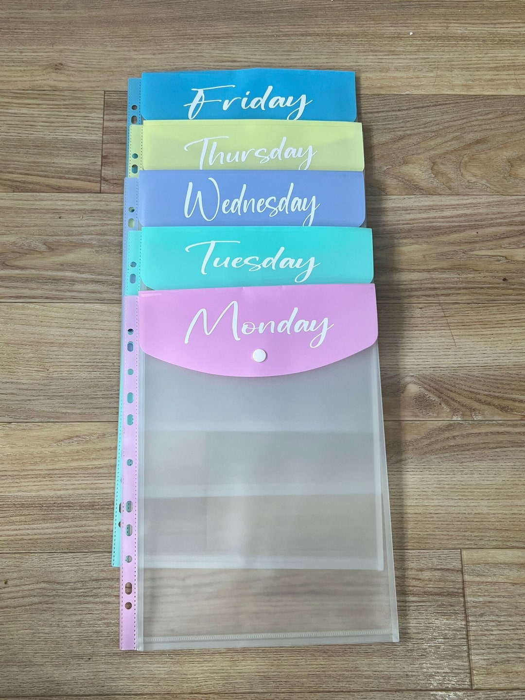 5 A4 Teacher Days of the Week Files/ A4 Punch Pocket /teaching ...