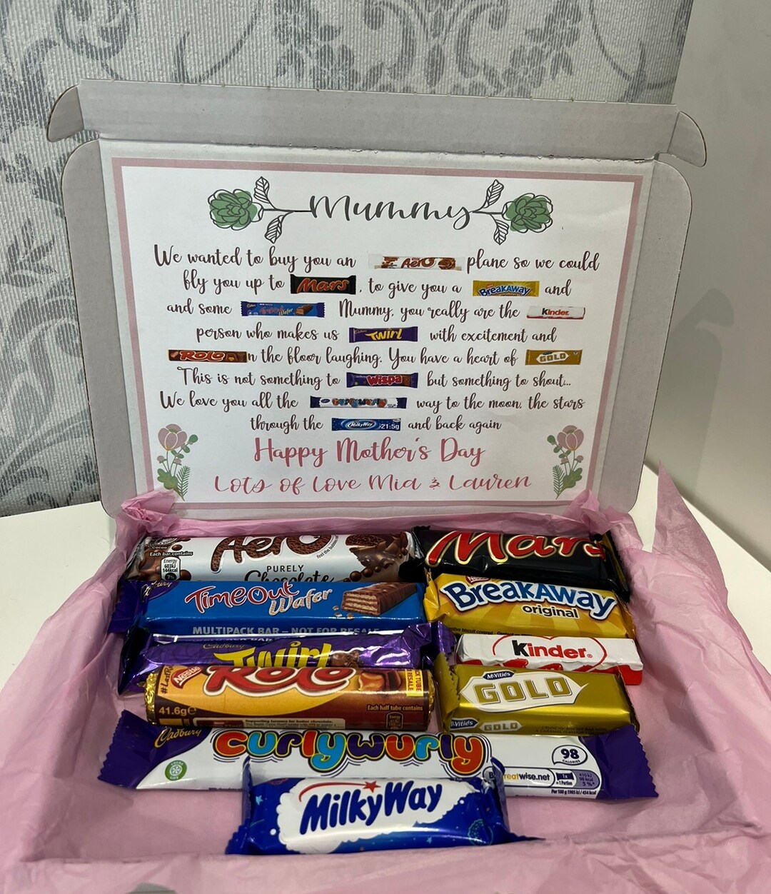 11 Piece Personalised Mother’s Day Chocolate Gift Box. - Etsy UK