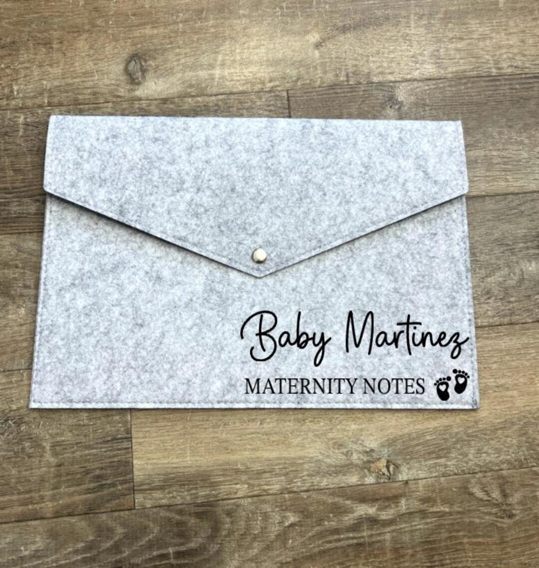 Personalised Pregnancy Notes Folder • Maternity Notes Holder • Baby Red ...