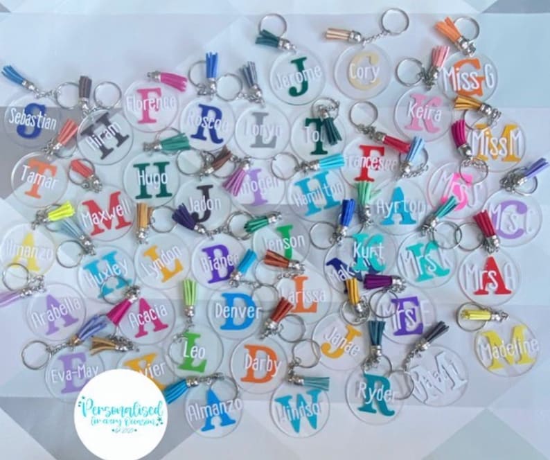 Class Set of 30 Personalised Key-rings - Brilliant End of Term Gift ...