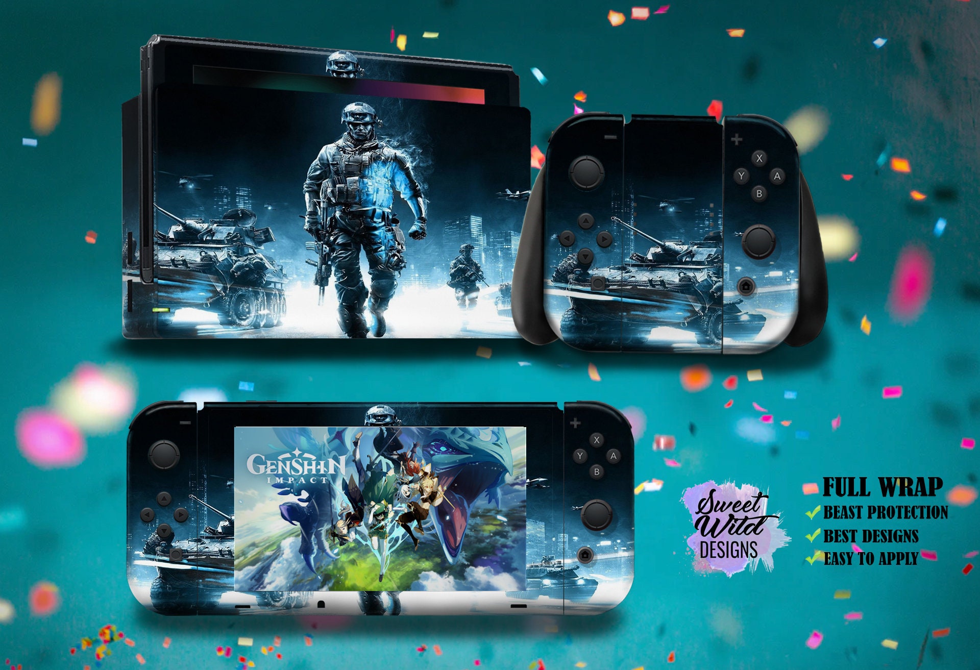Battlefield 3 cover Nintendo Switch skin game switch skin | Etsy