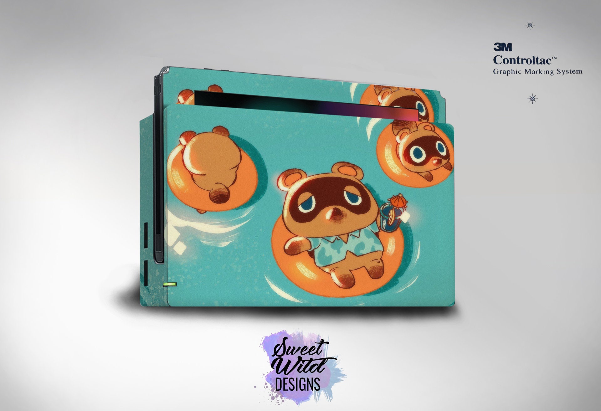 Nintendo Switch Skin Animal Crossing Theme, Full Set Decal for Console ...