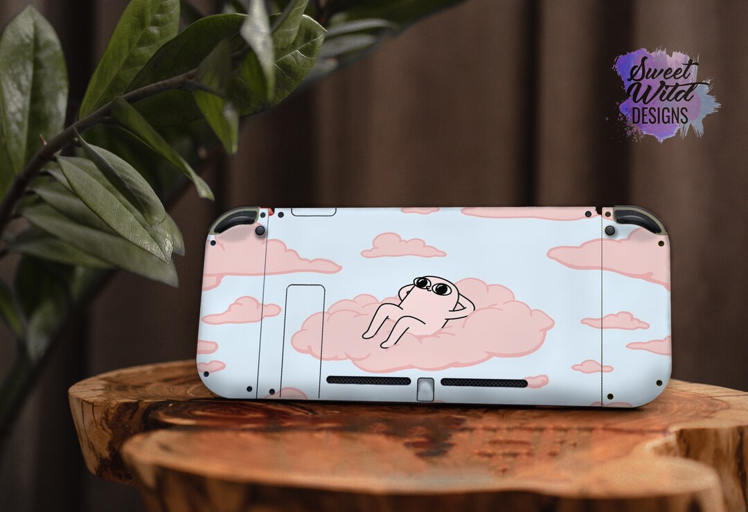 Cute Pink Character for Kids Art Creative Decal for Nintendo Switch ...