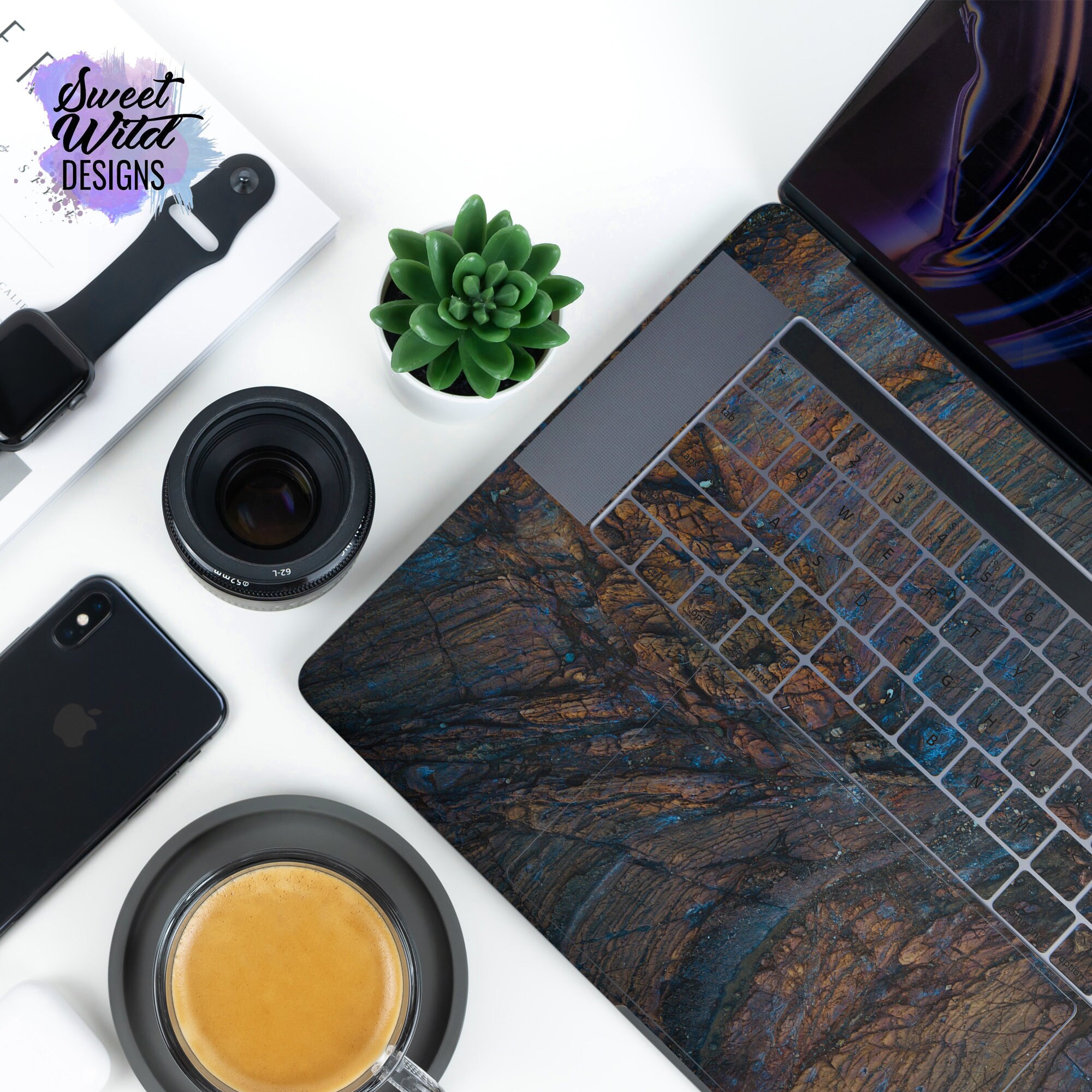 Dark Brown Wood Texture Decal for Macbook Wood Texture Hp - Etsy