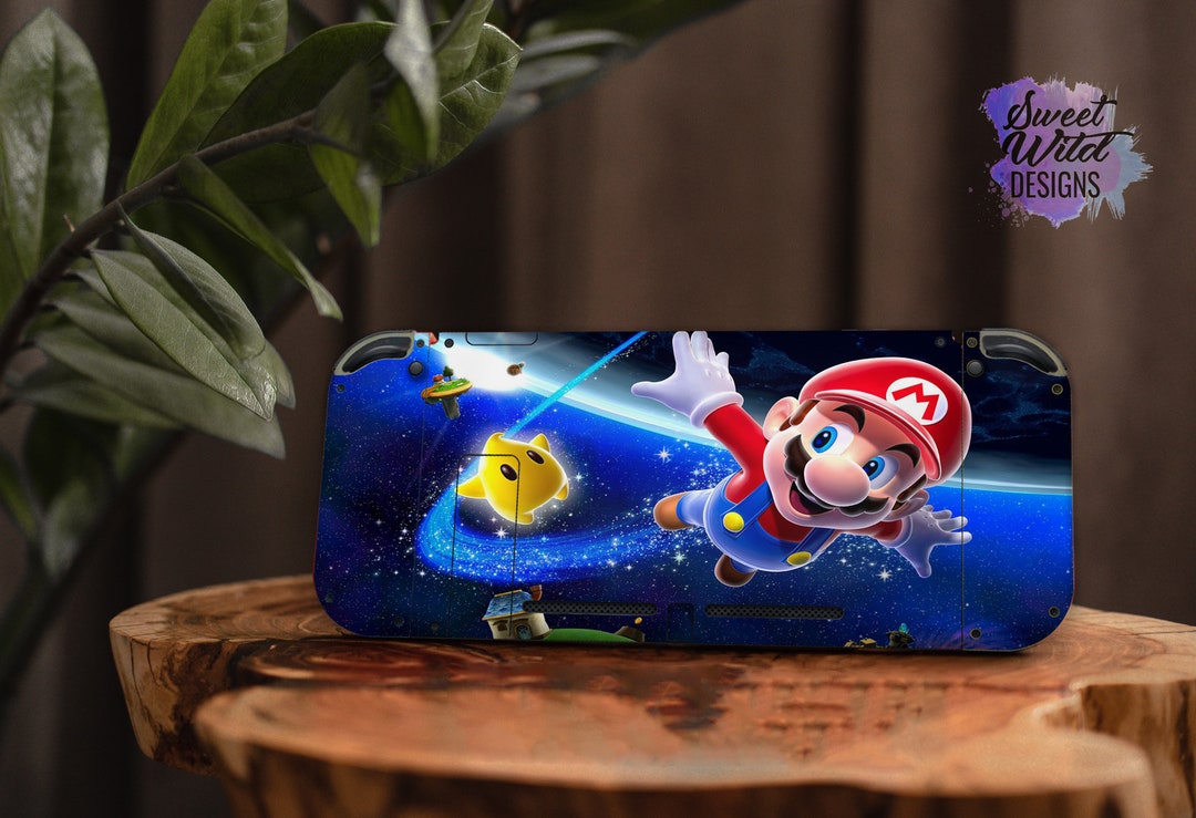 Nintendo Switch Lite Skin - Mario in Galaxy - Nintendo - Custom Decal ...