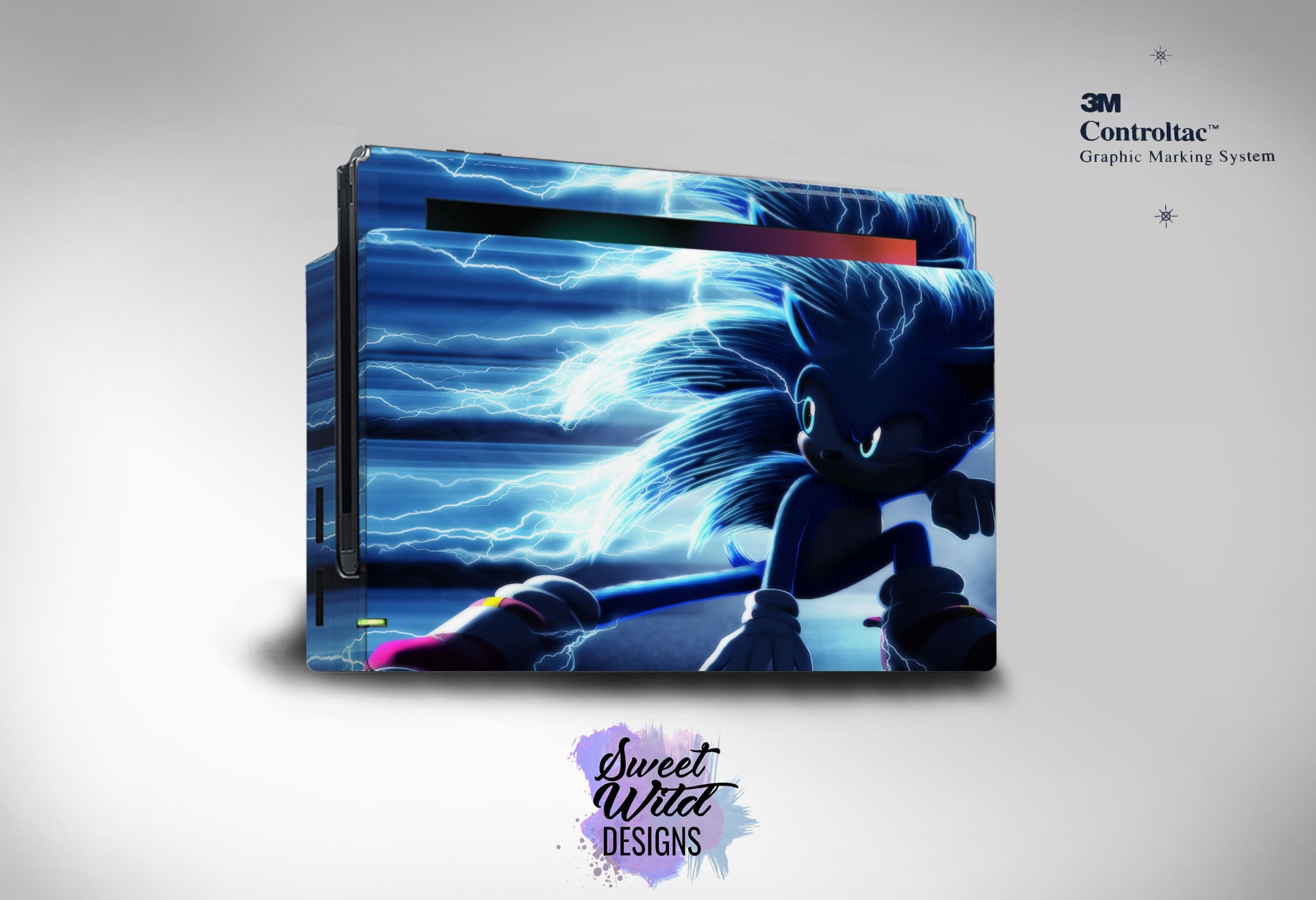 Nintendo Switch Skin Aufkleber Sonic Theme für Konsole Joy-Con und Dock ...