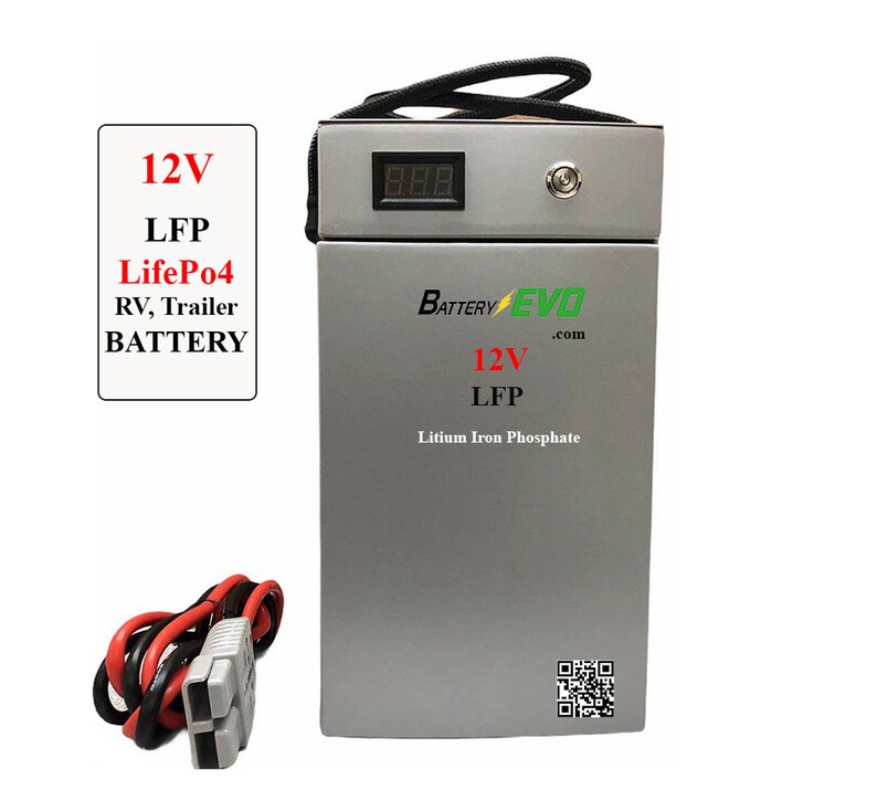 Battery Evo 12v Lithium Lifepo4 120ah 15 Kwh Bms Included For Etsy