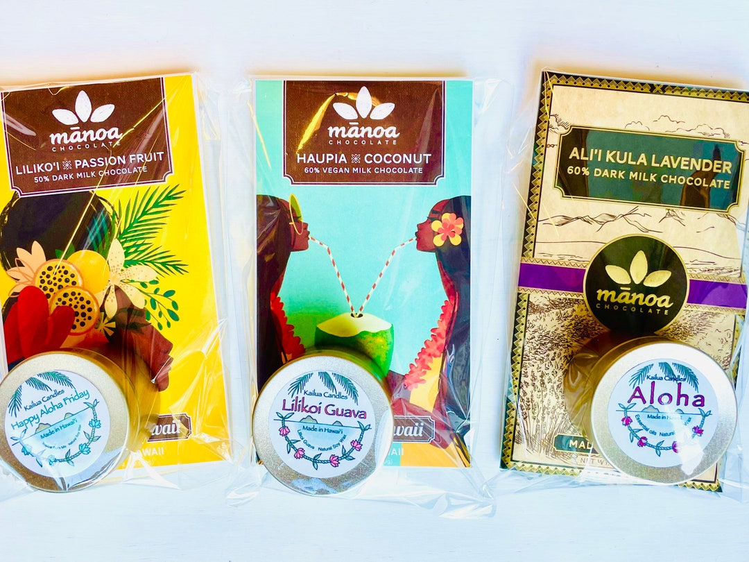 Aloha Chocolate & Candle Gift/hawaiian Gift/kailua Flavor/sending Aloha ...