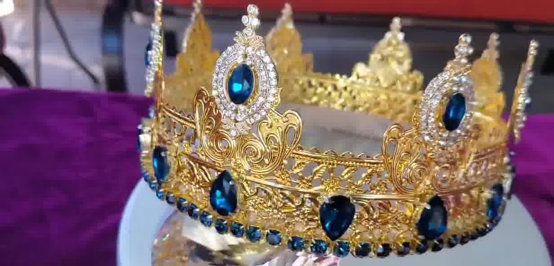 Crown of Capri, King Crown, Male Crown, Men's Crown, Crowns, Gold ...